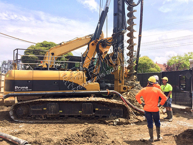 Small Hydraulic Rotary Piling Rig With 78 m/min Main Winch Line Speed ...